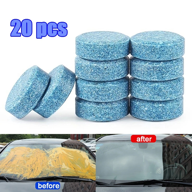 5/10/20pcs Car Windshield Solid Cleaner Effervescent Tablets Car Washer ...