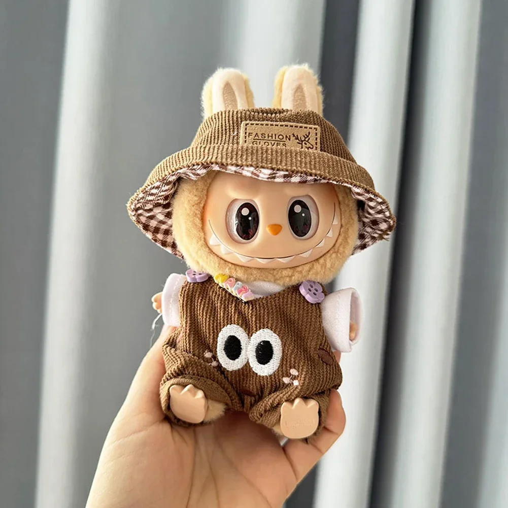 For Labubu V2 Plush Doll Pendant Cartoon Jumpsuit Three Piece Set Cool ...