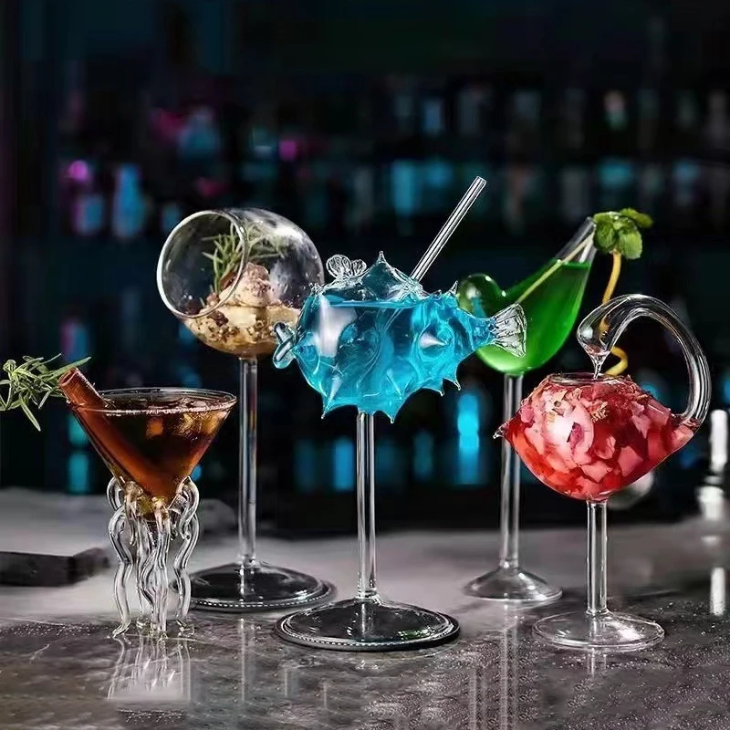 Creative Cocktail Glass Unique Bird-Shaped Drinking Cup Martini Goblet ...
