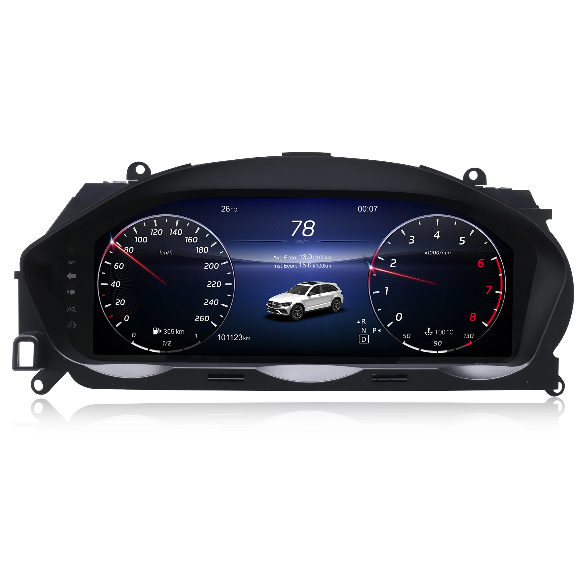 12.3’’ Digital Instrument Cluster for Mercedes-Benz C-Class W204 (2011 ...