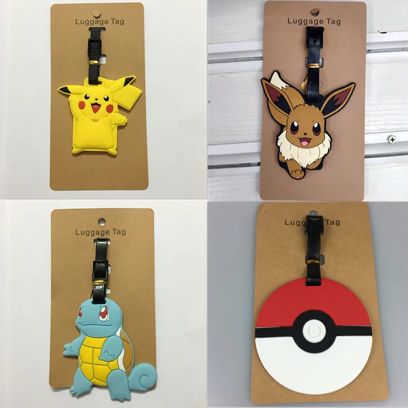 Travel-Accessories-Cartoon-Pokemon-Luggage-Tag-Silica-Gel-Suitcase-ID ...