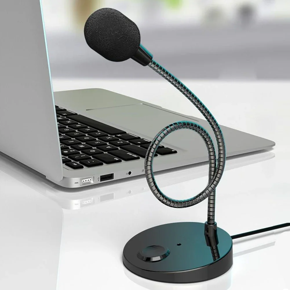 Micrófono de estudio, altavoces de voz, USB/enchufe Jack de 3,5mm ...