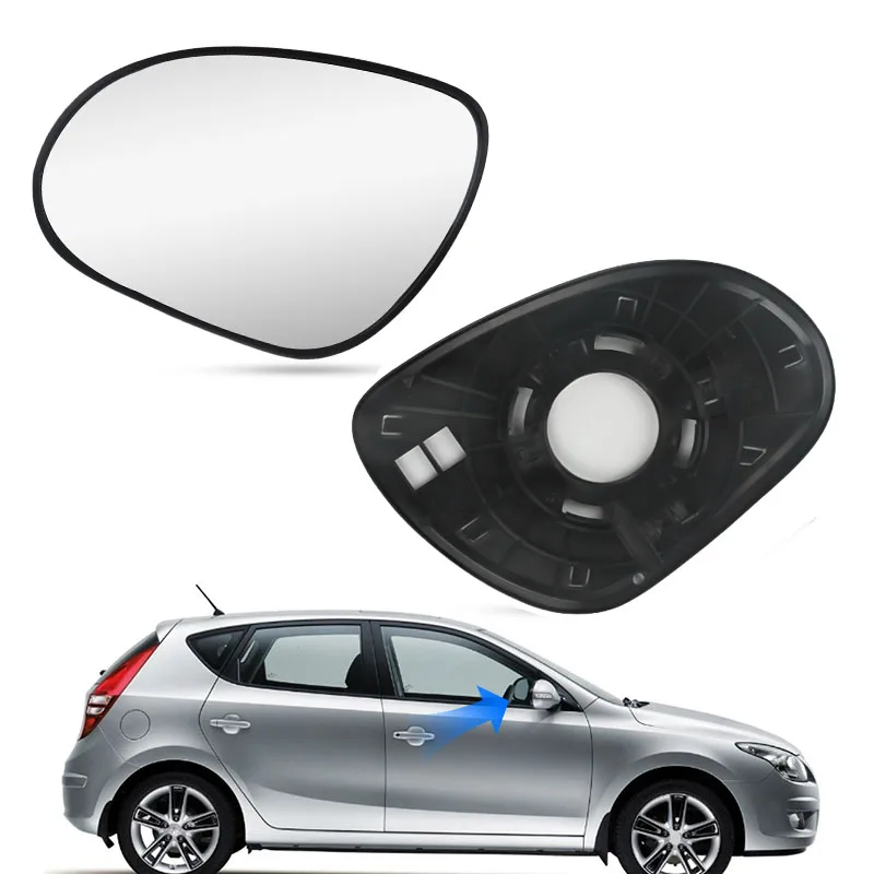 Door Side Rearview Mirror Glass With Backing Plate Non-Heated For ...