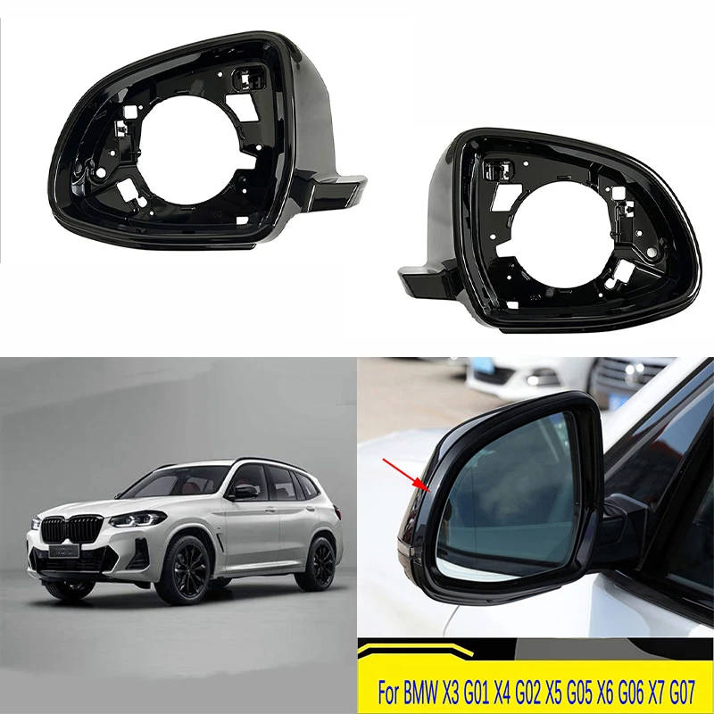 Exterior Side Rearview Mirror Frame House Case For BMW X3 G01 X4 G02 X5 ...
