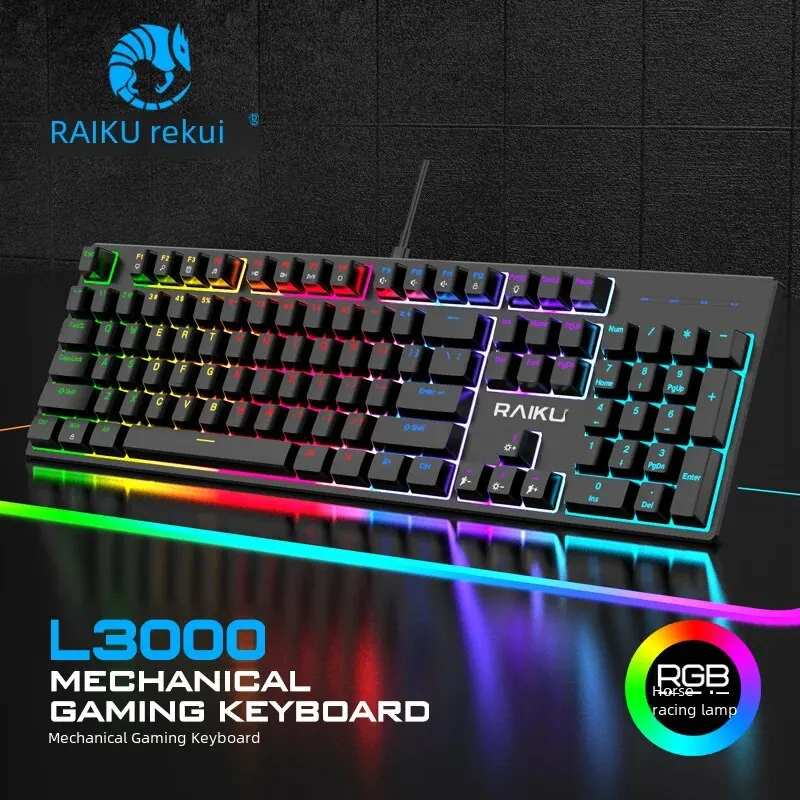 Rayku-Teclado-mec-nico-L300-para-ordenador-de-escritorio-teclas-para ...