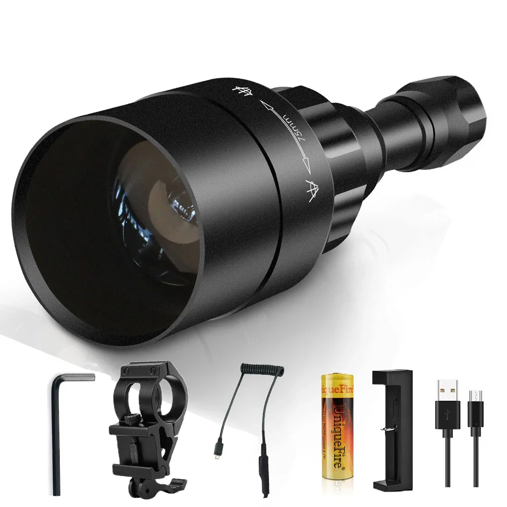 UniqueFire-1605-T75-Long-range-IR850nm-LED-Waterproof-Flashlight-3 ...