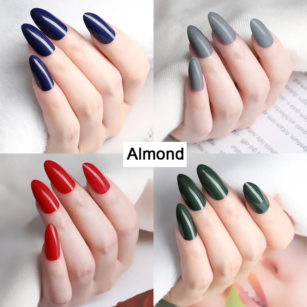Pointed Round Acrylic Nails