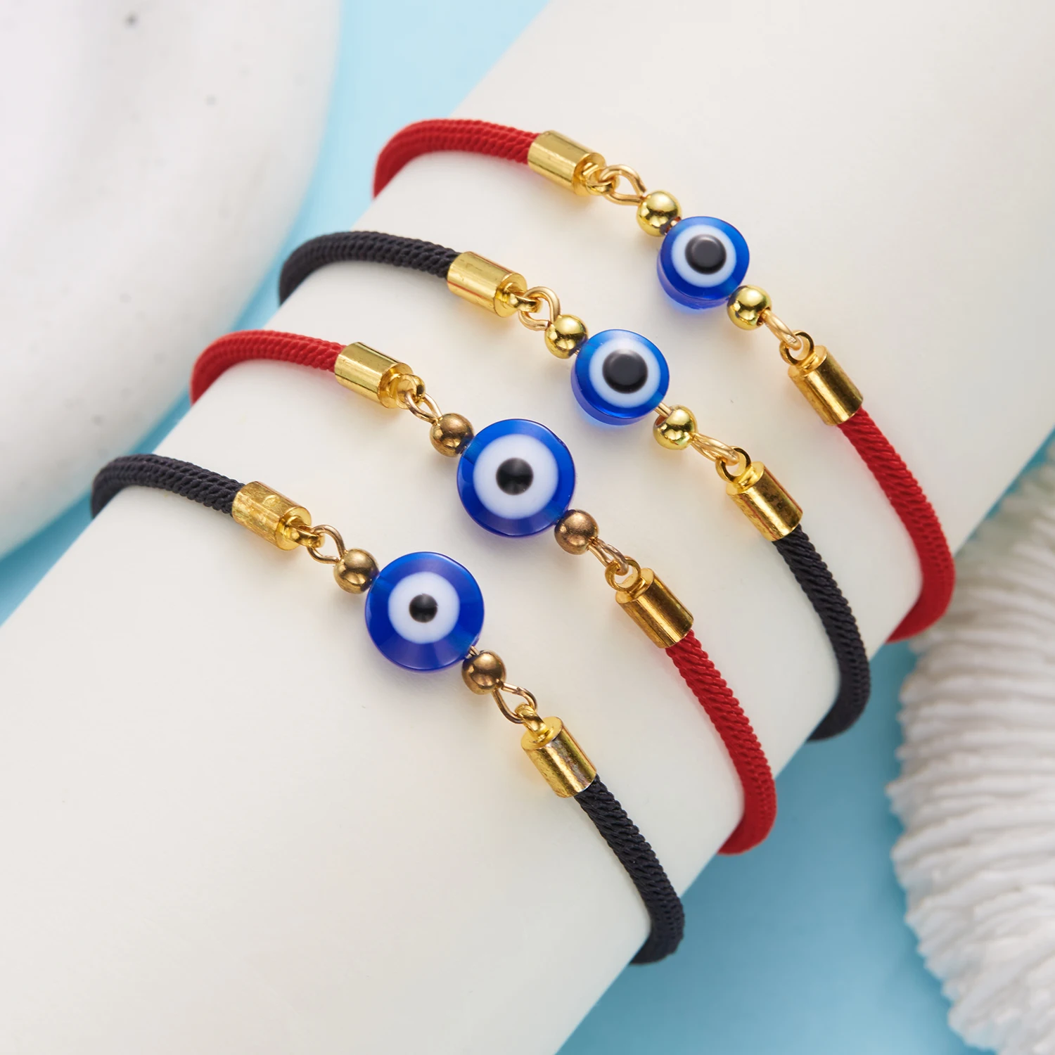 8-10mm-Evil-Eye-Pendant-Bracelet-for-Women-Men-s-Lucky-Eyes-Handmade ...