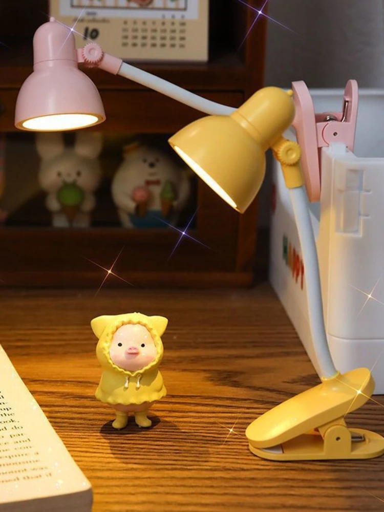 Mini Desk Lamp Cute Creative LED Reading Lamp Student Dormitory Book ...