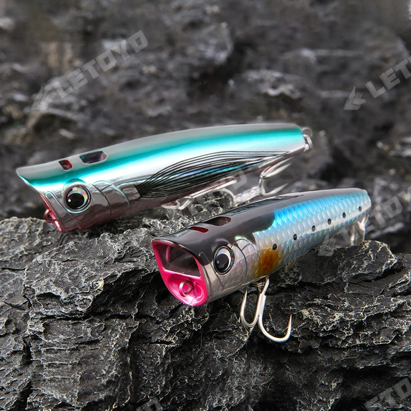 Popper Jet Rock POP Floating Fishing Lures - Easy Fishing Tackle