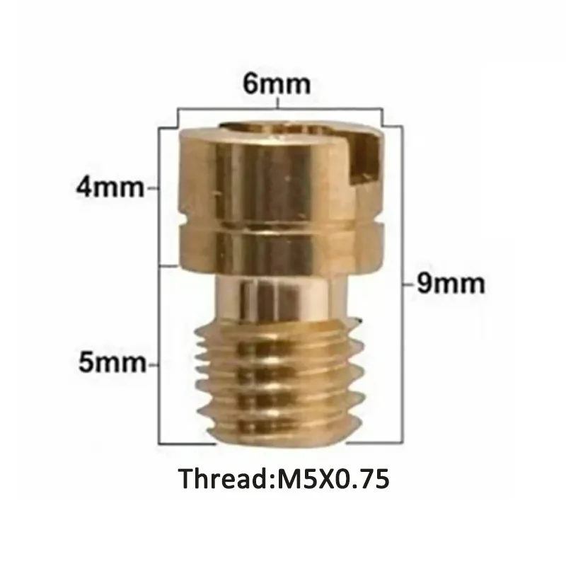 Mikuni Main Jet Mikuni BSR Carb Main Jet Kit - 6mm Round Head Jets #122 ...