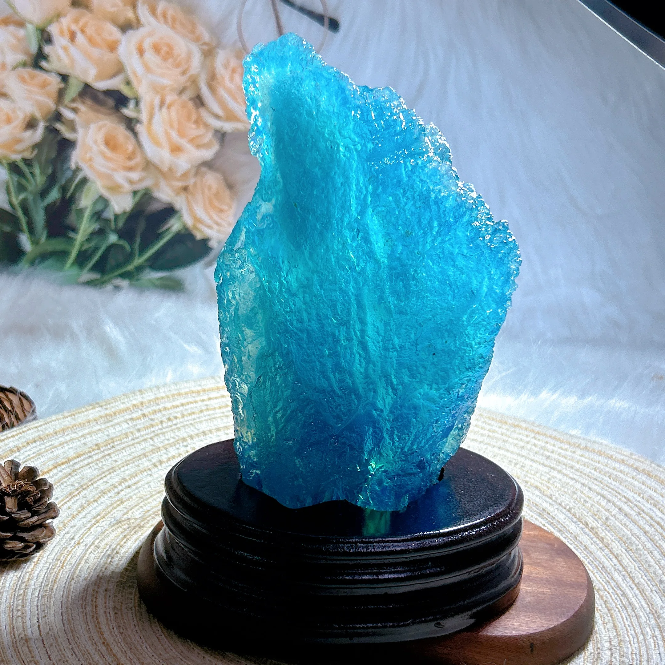 High Quality Natural Crystal Rare Blue Aquamarine Raw Stone Freeform ...