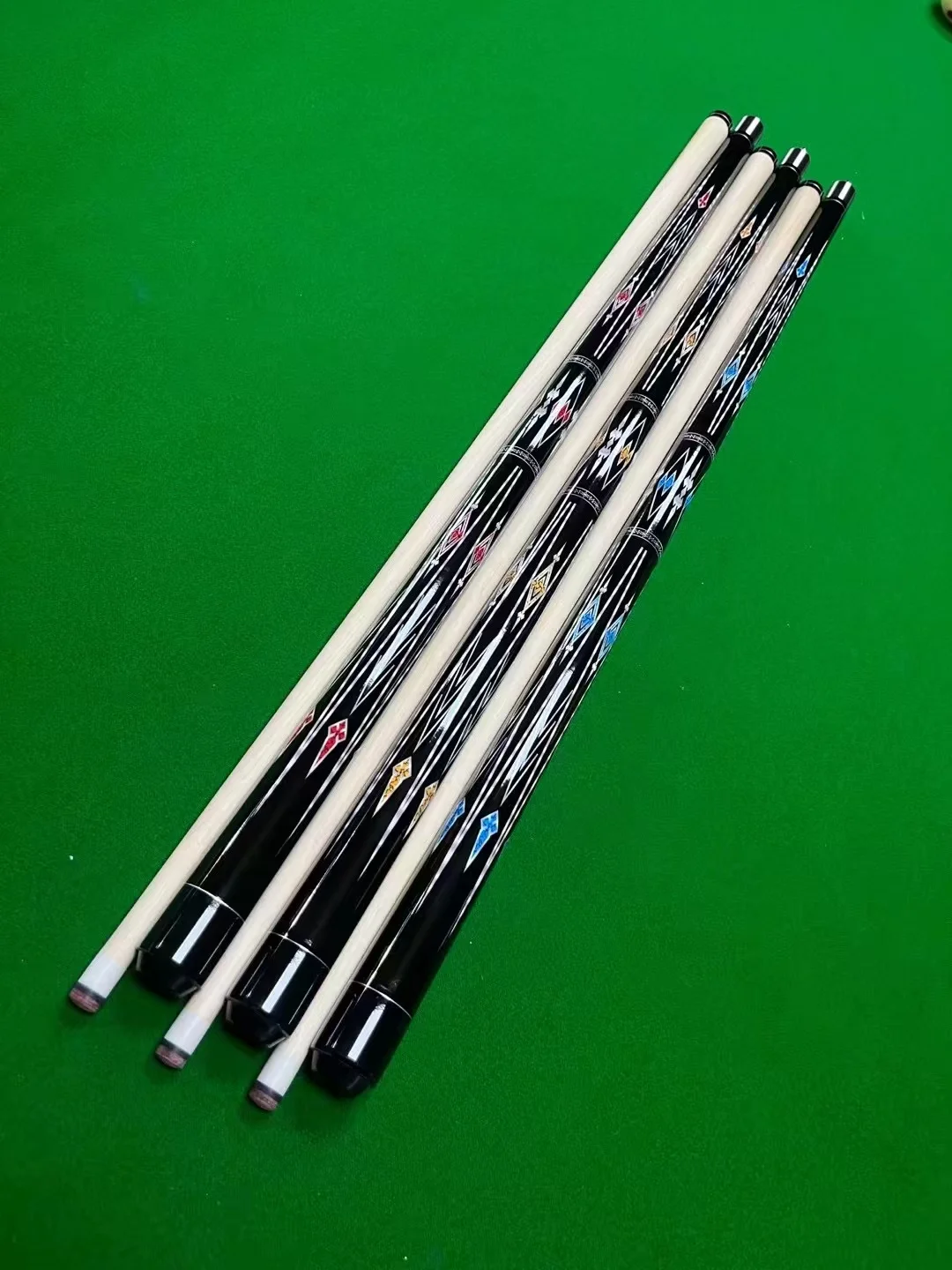 New Fashion Design Maple Wood 2-PC Colorful Decal Nine-Ball Billiard ...