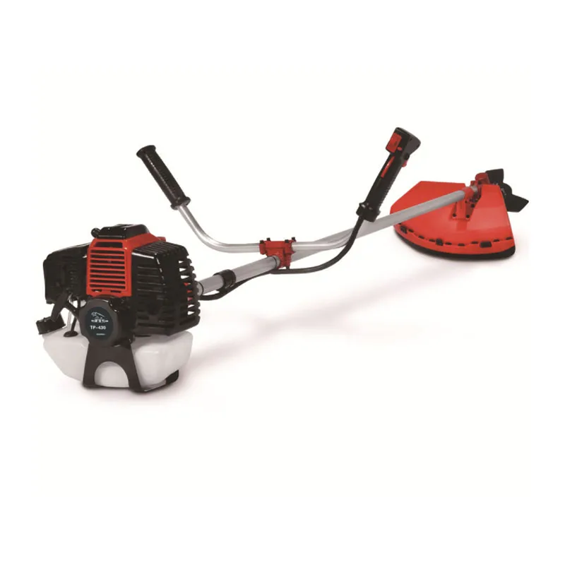 Two-stroke-side-mounted-lawn-mower-brush-cutter-harvesting-rice-shrubs ...