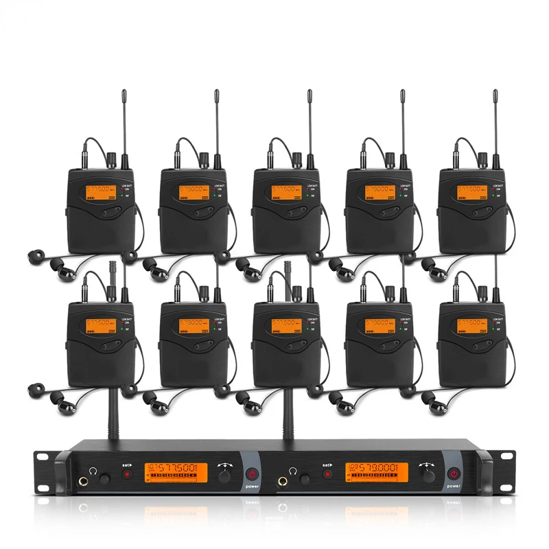Ten channels In ear stage monitor professional wireless in ear monitor ...