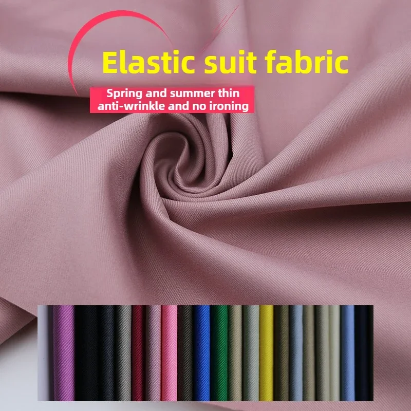Thin Stretch Suit Fabric Spring Summer Classic Twill By Meter for Pants ...