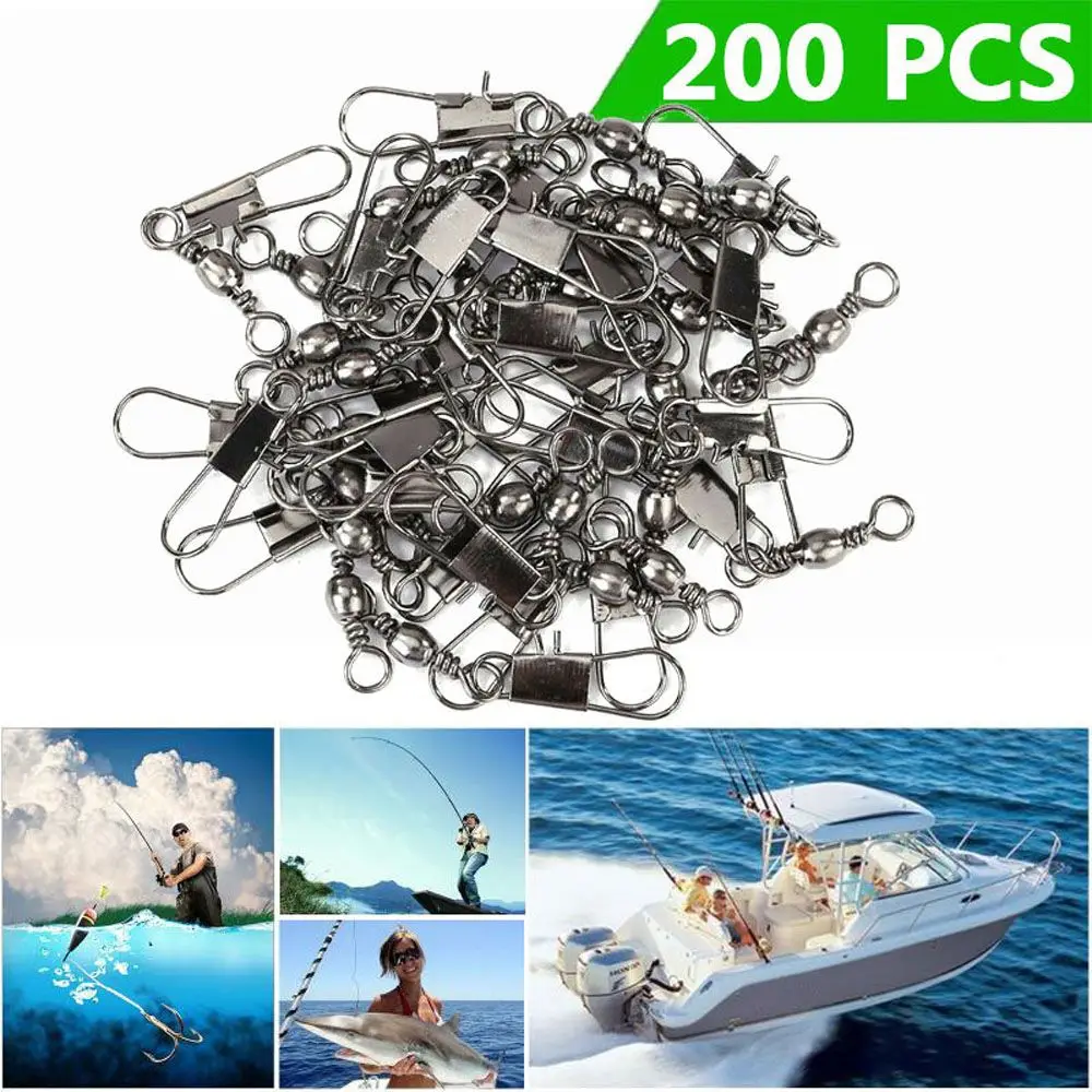 Durable-200PCS-Lot-Swivel-Snap-Interlock-Ocean-Boat-Hooks-Fishing-Tools ...