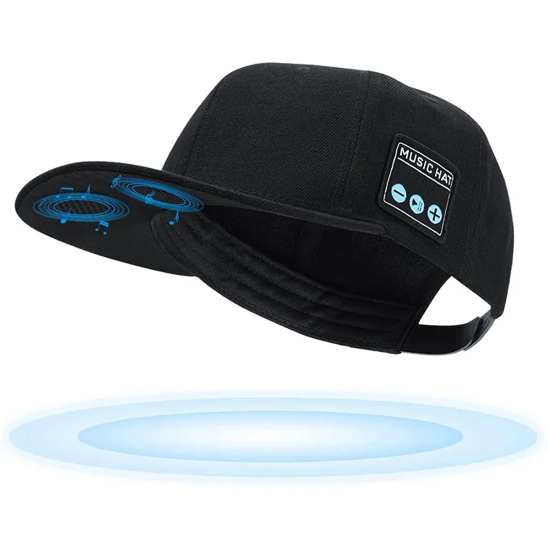 Wireless-Bluetooth-5-0-Speaker-Hat-Cap-with-Inbuilt-Microphone-Wireless ...