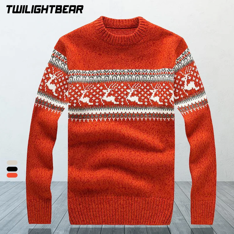 Winter-Men-s-Wool-Pullover-Christmas-Sweater-Multicolor-Cowl-Neck ...