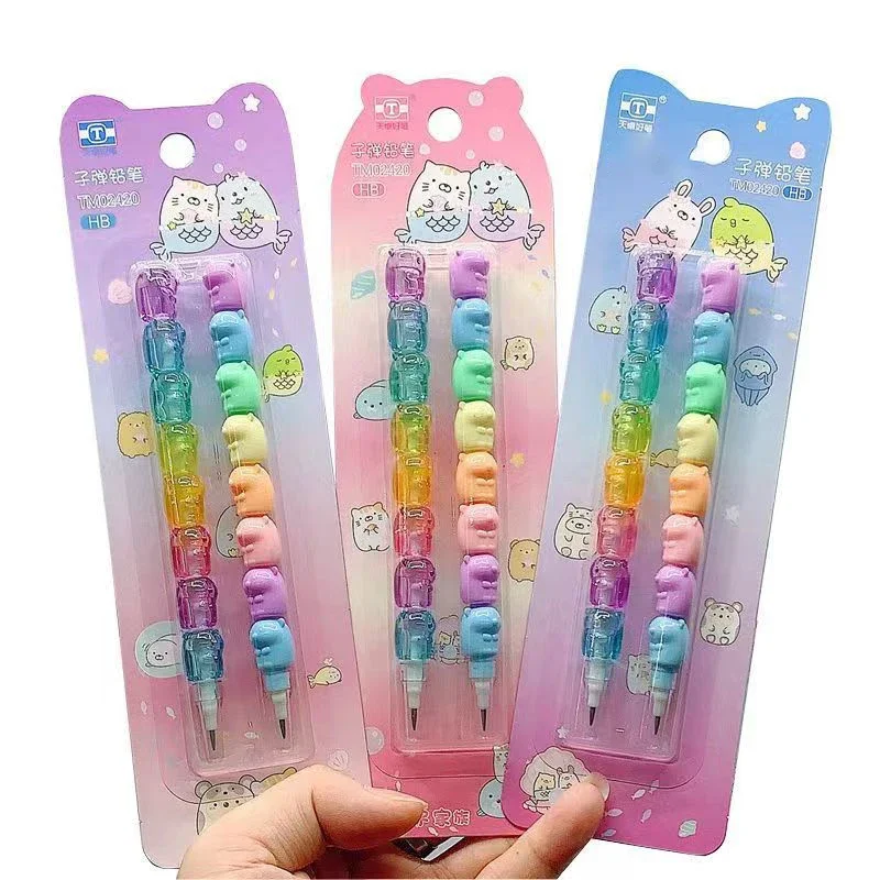 2pcs-pack-Kawaii-Mechanical-Pencils-Cute-HB-Non-Sharpening-Pencils-for ...