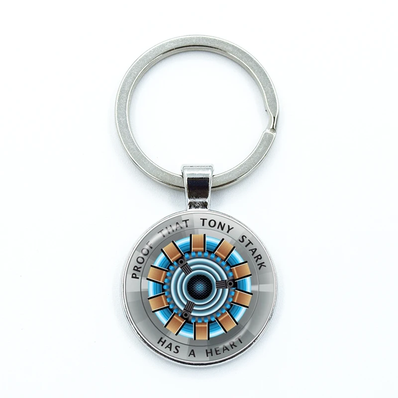 New-Arrival-Keychain-Jewelry-Proof-That-Tony-Stark-Has-A-Heart-Glass ...