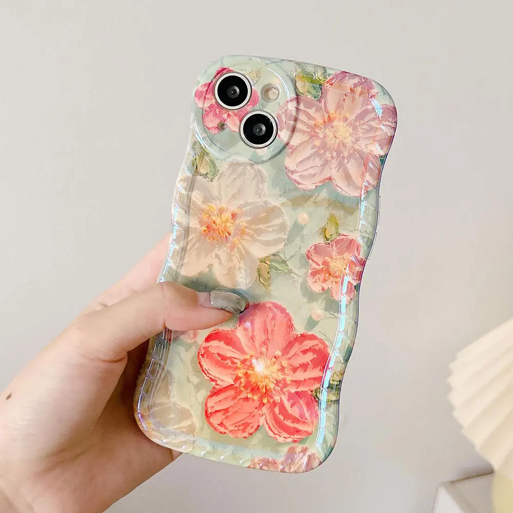 Fashion-Frosted-anti-slip-Flower-design-Phone-Case-For-iPhone-11-12-13 ...