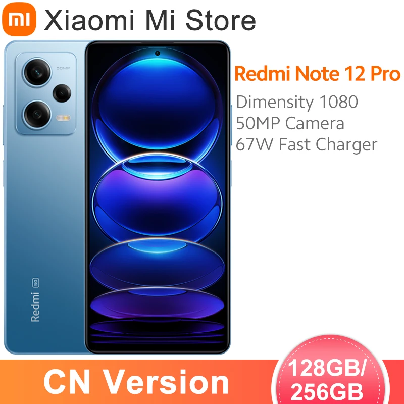 New-Xiaomi-Redmi-Note-12-Pro-5G-Smartphone-128GB-256GB-MTK-Dimensity ...