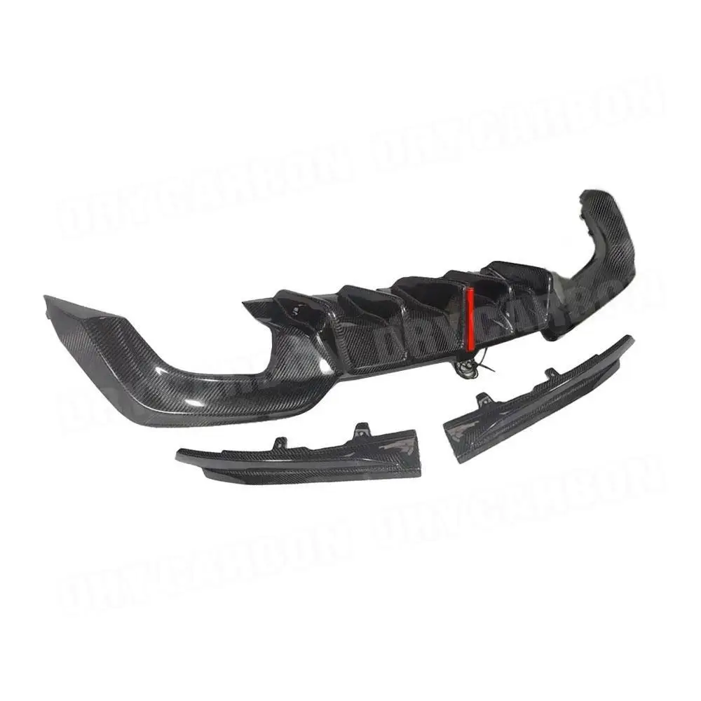 Carbon Fiber Car Rear Diffuser Bumper Lip Spoiler Splitters Bodykits ...