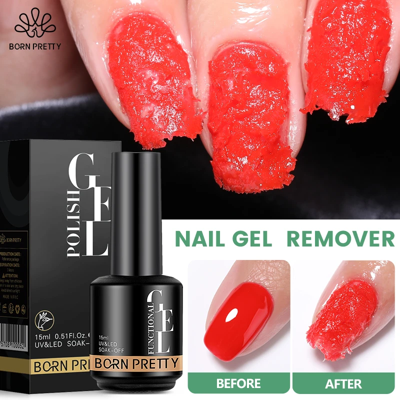 Born Pretty 1 Bottle 15ml Magic Nail Gel Remover Function Gel No Damage Fast Brust Gel Remover ...