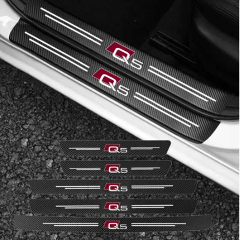 Car-Door-Sill-Protector-Carbon-Fiber-Threshold-Stickers-For-Audi-Q5 ...