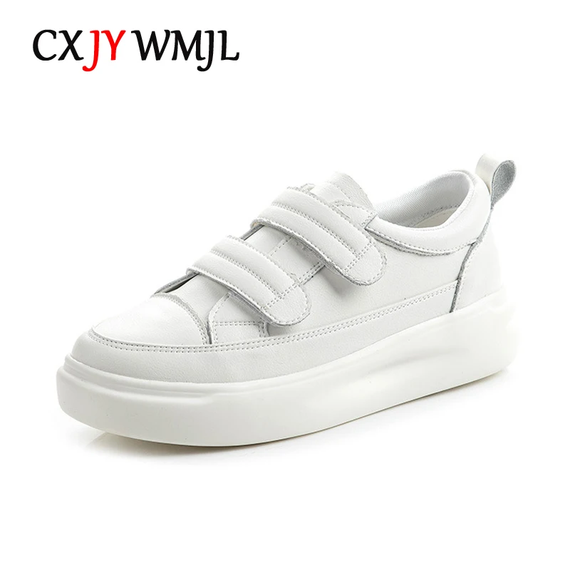 Leather Platform Sneakers | Leather Shoes Flats | Women's Vulcanize ...