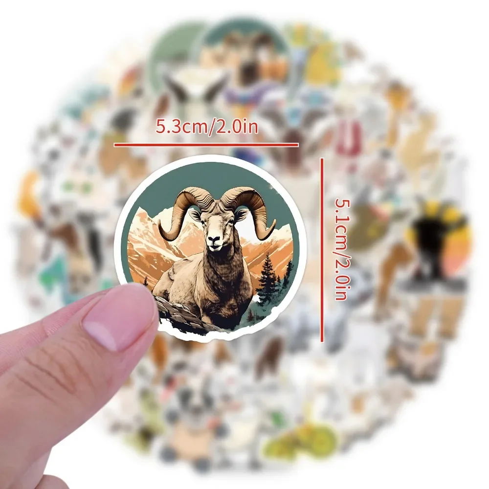60pcs-Goat-Cartoon-Sheep-Stickers-for-Suitcase-Skateboard-Laptop ...