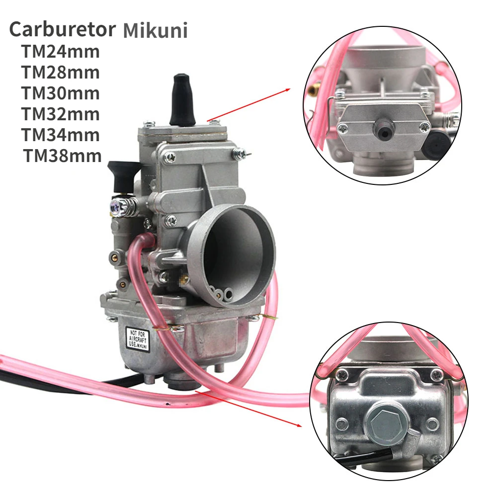 Mikuni Flat Slide Carburetor Tap TM24-38 til TM24 TM28 TM30 TM34 TM32 TM38 Carburador Vergaser ...