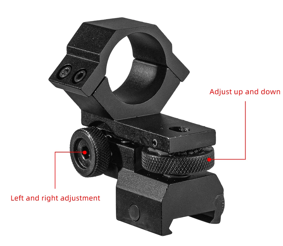 FIRE WOLF 25.4mm Ring Low Profile Double Nails Adjustable Windage ...