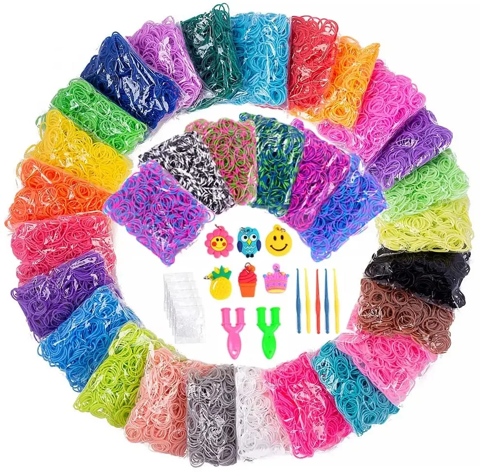 Loom-Rubber-Band-Refill-Kit-In-31-Colors-Weaving-Bracelet-Making-Kit ...