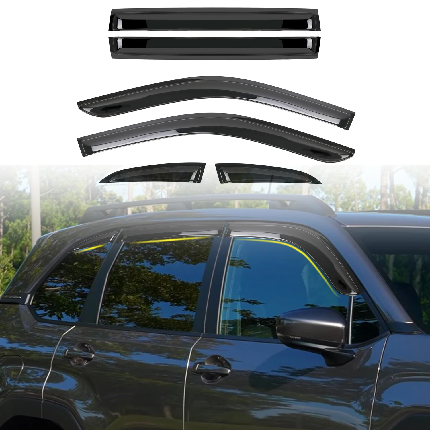 Fit for Subaru Forester 2025 2026 Window Visors Sun Rain Guard ...