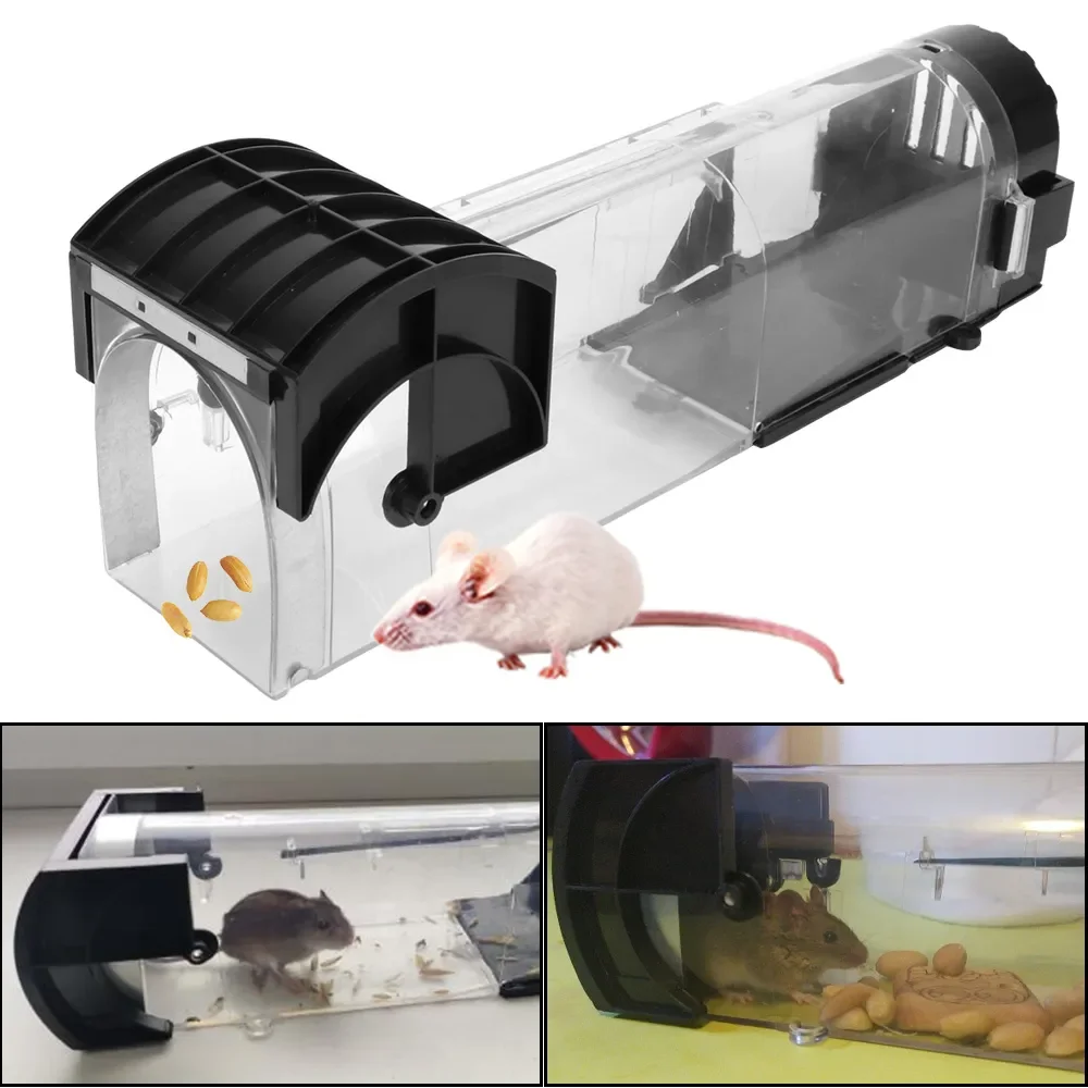 Mousetrap-Safe-Firm-Humane-Reusable-Plastic-Rodents-Trap-Household ...