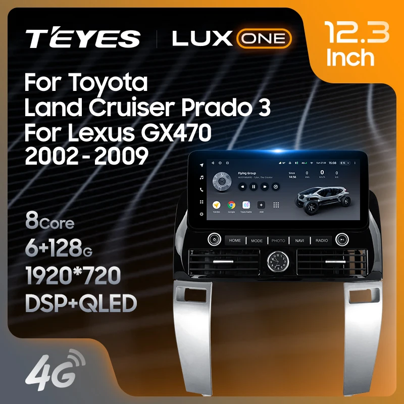 TEYES-LUX-ONE-For-Toyota-Land-Cruiser-Prado-120-3-III-For-Lexus-GX470 ...