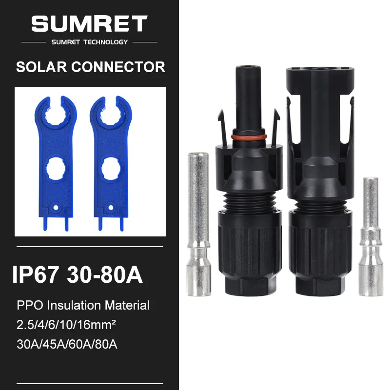 30A-45A-60A-80A-Solar-Connector-Male-And-Female-Plug-1000V-DC ...