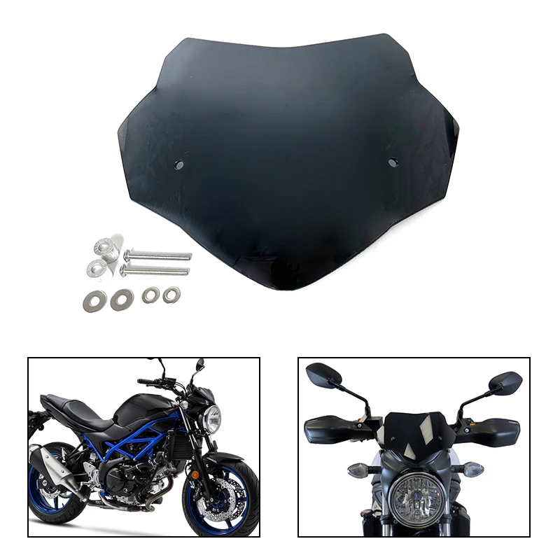 Motorcycle Windshield Windscreen Windproof Wind Screen Deflector For ...