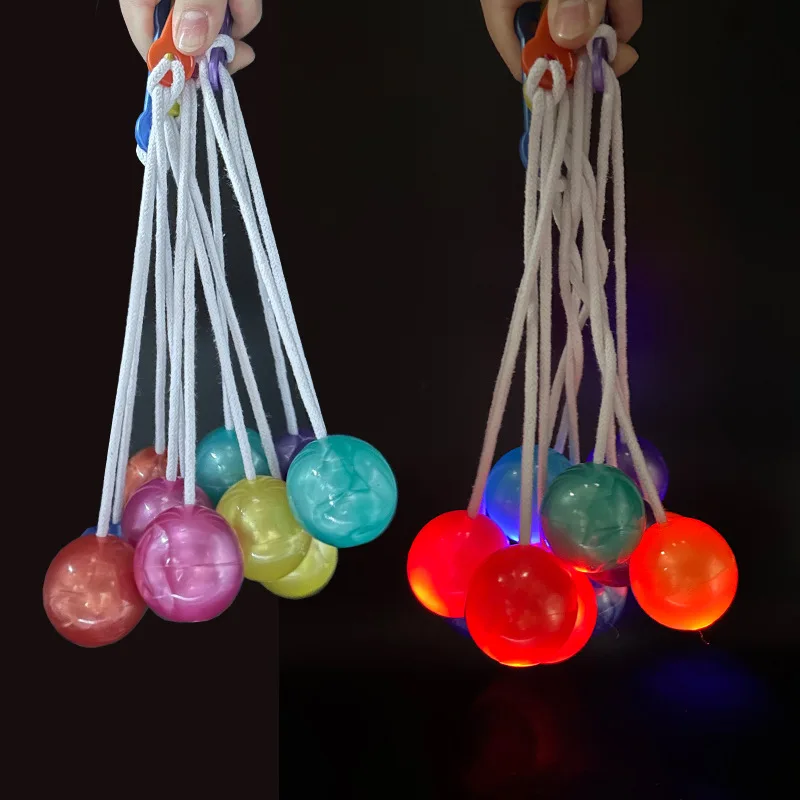 Novelty Colorful Clackers Ball Flash Pro-clackers Ball Kids Relieve ...