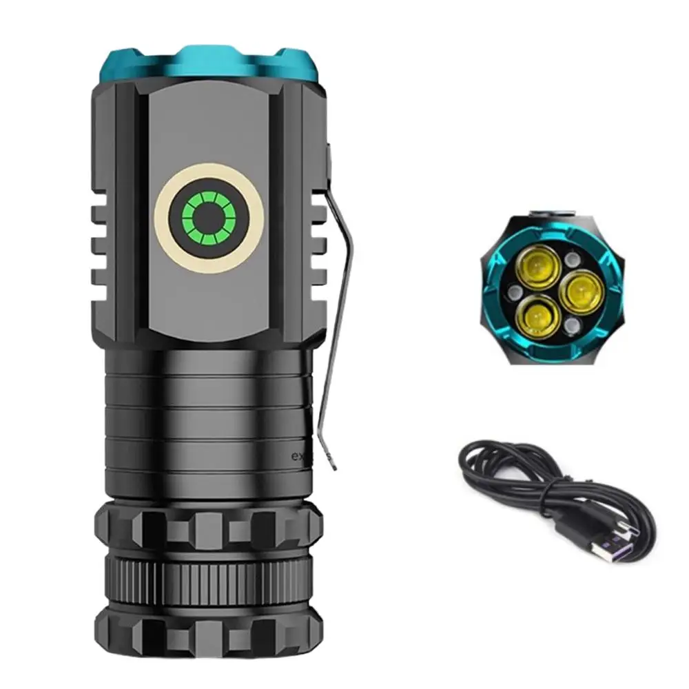 Clearhill-Mini-Magnetic-Flashlight-with-Clip-Aluminum-Alloy-2000-Lumens ...