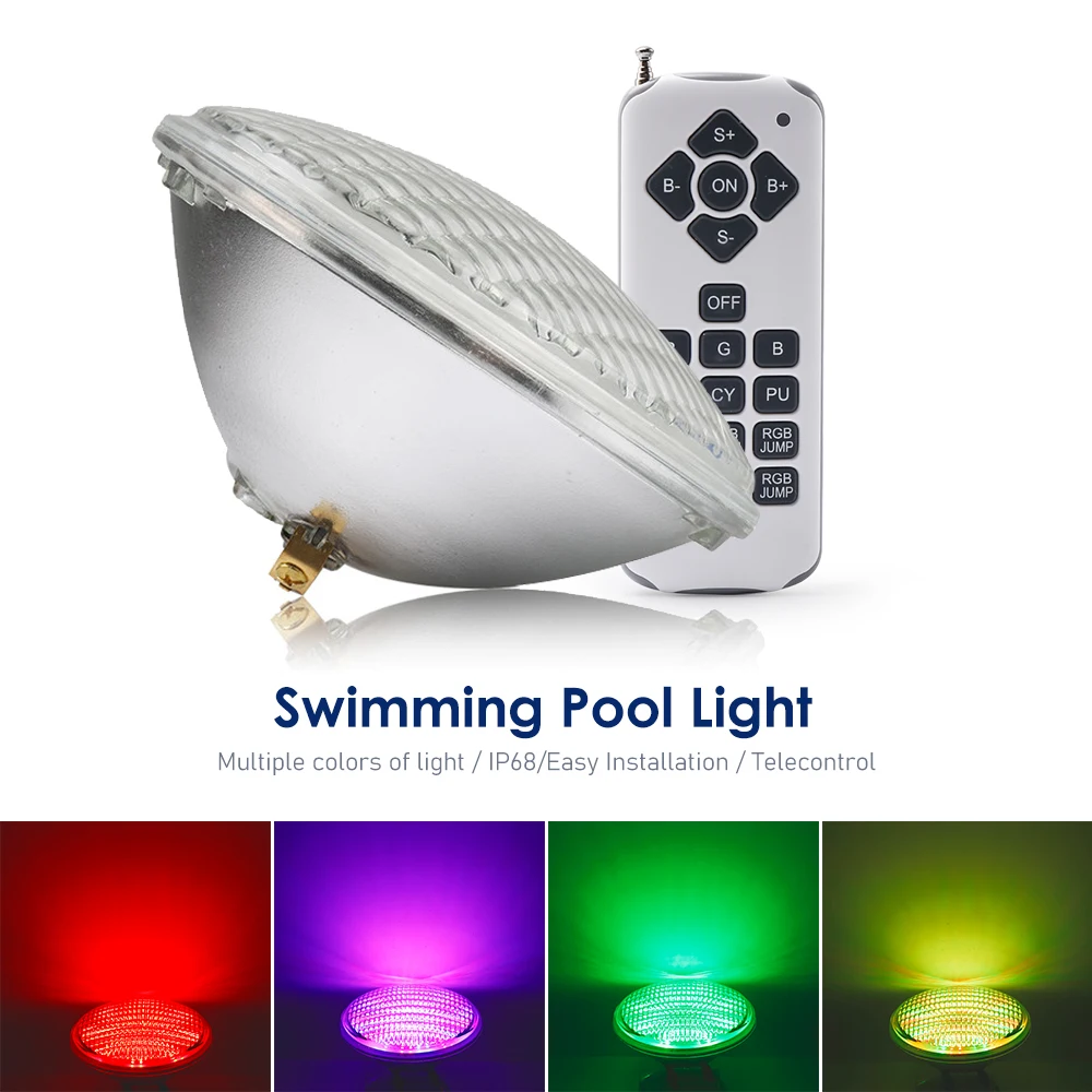 Swimming-Pools-Outdoor-IP68-Waterproof-PAR56-Light-Underwater-Lamp-LED ...