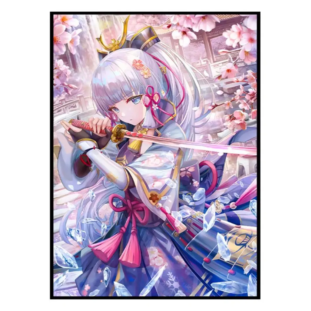 66x91mm-50PCS-Holographic-Sleeves-Pkm-Card-Loader-Anime-Protector-Card ...