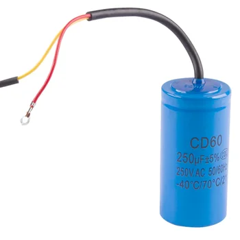 CD60 250UF 250V AC Starting Capacitor For Heavy Duty Electric Motor Air ...