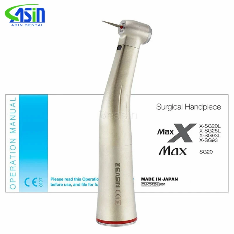 Dental 1:5 Low Speed Handpiece Increasing Red Ring Contra Angle ...