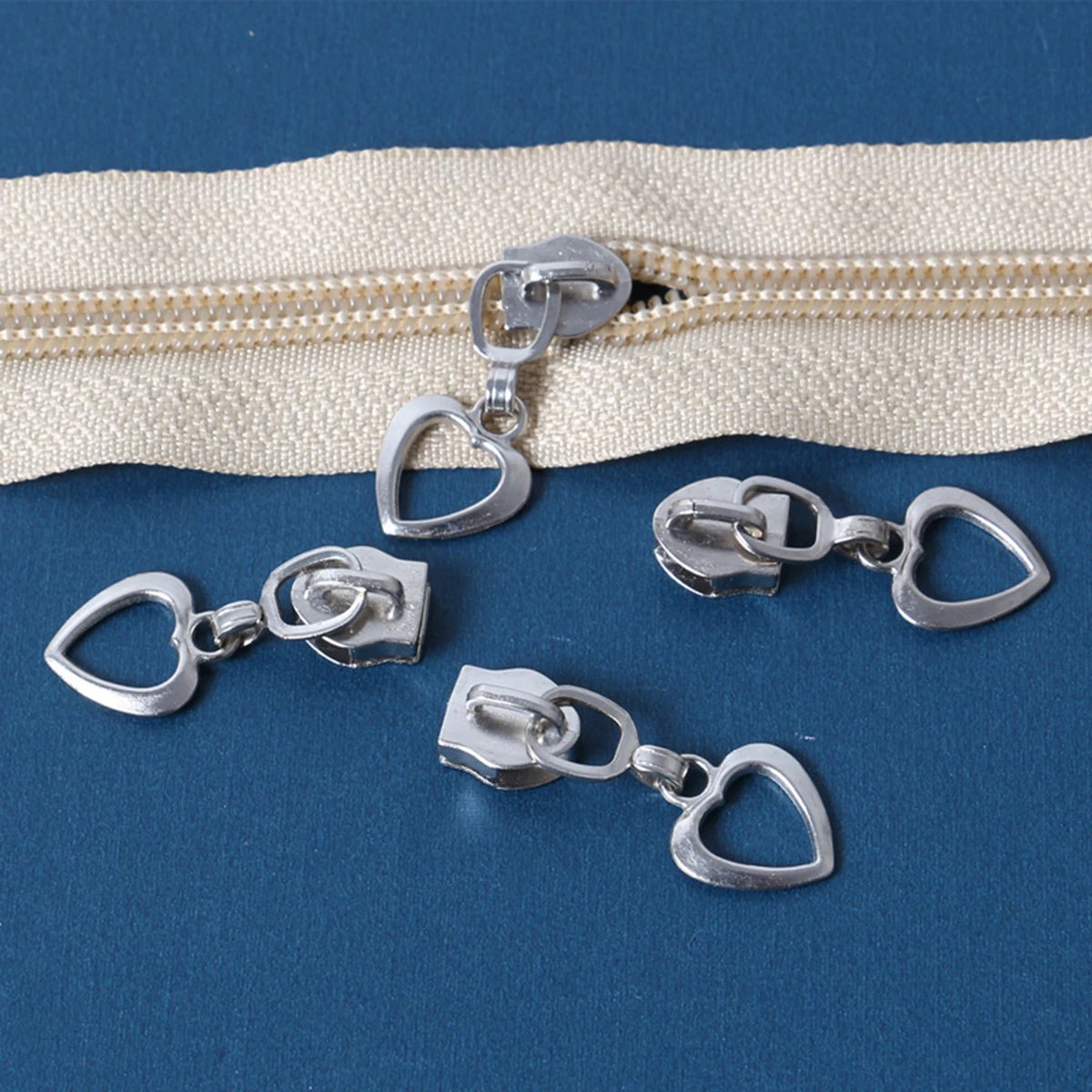10-Heart-shaped-Zipper-Heads-Suitable-For-DIY-Clothing-Sewing-Supplies ...
