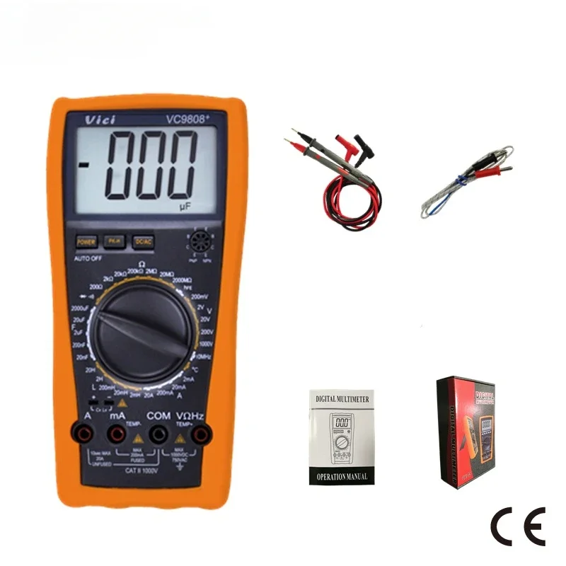 VC9808-Digital-Multimeter-Smart-Auto-Range-1000V-20A-Ohm-Hz-Capacitance ...