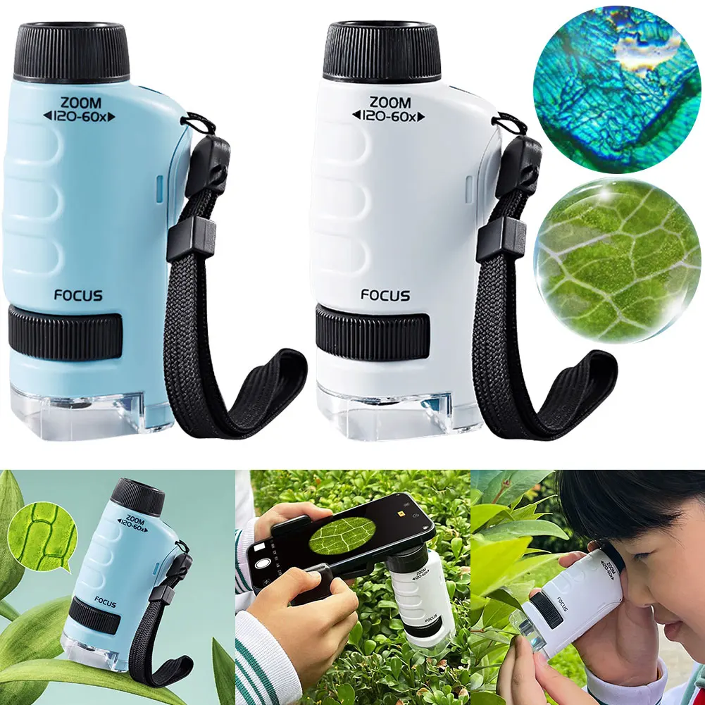 Handheld-Microscope-Kit-60-120x-Mini-Pocket-Microscope-with-LED-Light ...