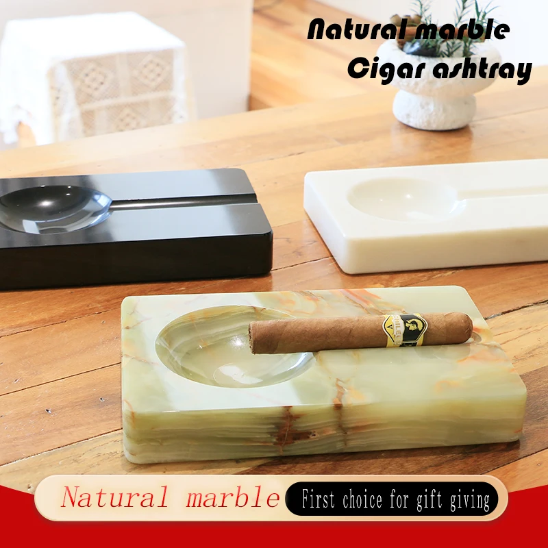 factory-outlet-Natural-marble-Cigar-ashtray-Cigar-box-high-grade ...